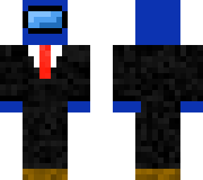 Among us suit (Blue) character | Minecraft Skin
