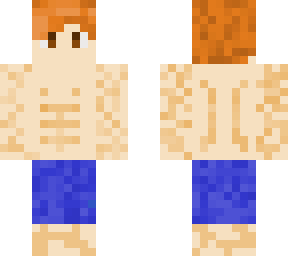 Muscle boy Ginger | Minecraft Skin