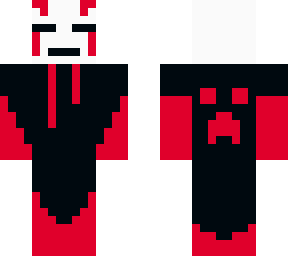 The most scary skin creeper logo behind | Minecraft Skin