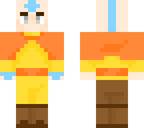 Aang Avatar Atla Airbender Minecraft Skins