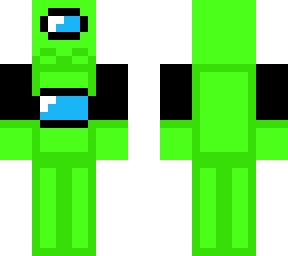 Crewmate with Mini Crewmate on head | Minecraft Skin