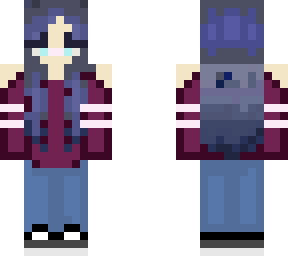 Minx blue hair | Minecraft Skin