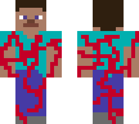 Steve with blood bleeding | Minecraft Skin
