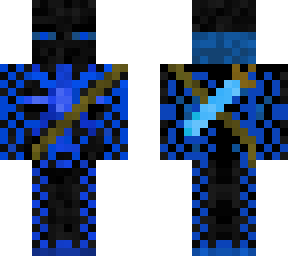 blue enderman with headphones | Minecraft Skins