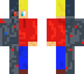 Half human, Half robot | Minecraft Skin