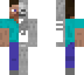 Skintober day 13 half steve | Minecraft Skin