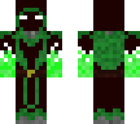 Green Nature Element Wizard | Minecraft Skin