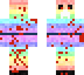Zombie Rainbow Creeper | Minecraft Skin