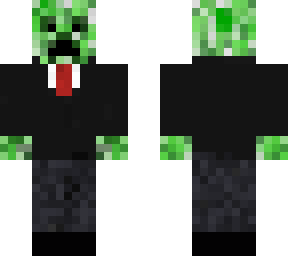 CREEPER IN A BLACK SUIT | Minecraft Skin