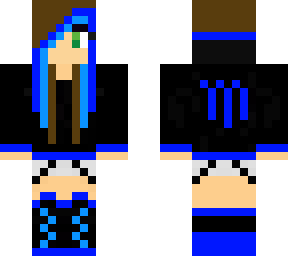 Blue Monster Hunger | Minecraft Skin