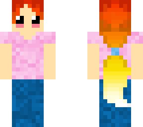 fire hair | Minecraft Skin
