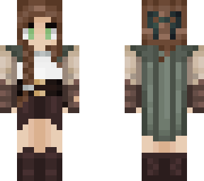 Medieval Adventure Girl | Minecraft Skin