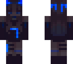 Neon Devil Girl | Minecraft Skin