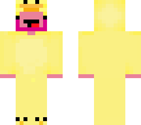 pink skeppy with duck suite | Minecraft Skin