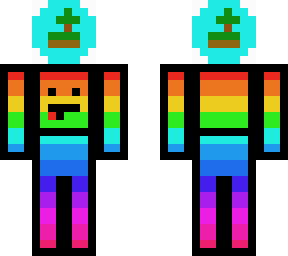 Rainbow Noob | Minecraft Skins