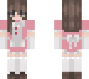 Pink Maid Costume Minecraft Skin