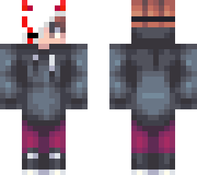 Skin Oni mask v3 with strap | Minecraft Skin