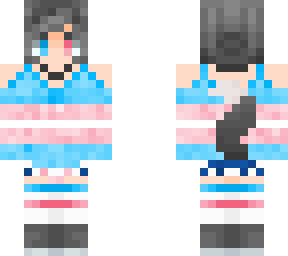 Trans Pride Cat Girl | Minecraft Skin