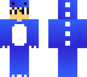 blue dino | Minecraft Skin