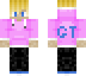 boy blond blue eyes pink | Minecraft Skins
