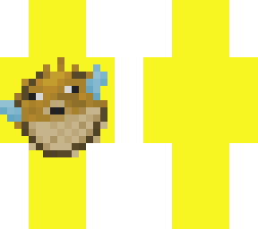 Yellow PufferFish | Minecraft Skin