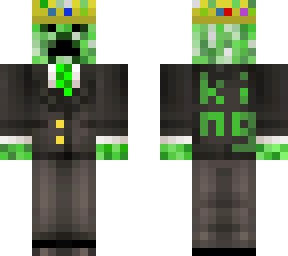 king creeper in suit | Minecraft Skin