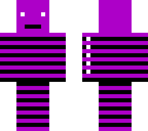 Purple & Black Full Corrupted Skin | Minecraft Skin