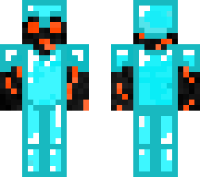 Suit demon with armor | Minecraft Skin