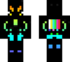 color bot with more details | Minecraft Skin