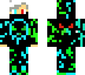 Cyan-green Demon boy | Minecraft Skin