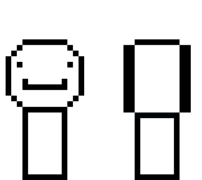 Dream (Black And White) | Minecraft Skin