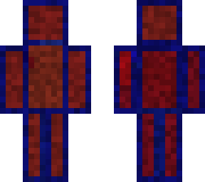 glitchy red man | Minecraft Skin