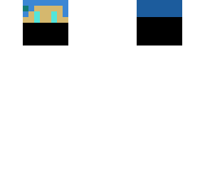 head of the skin bleu | Minecraft Skin