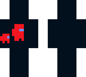 Red crewmate and Mini red crewmate base | Minecraft Skin