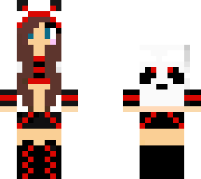 red panda girl CUTE | Minecraft Skin