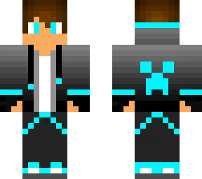 Blue Gamer Boy | Minecraft Skin