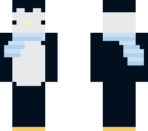 Cute penguin with scarf | Minecraft Skin
