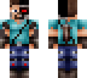 Cyborg Steve Remake | Minecraft Skin