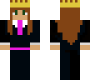 Girl in suit | Minecraft Skin