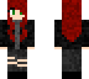 Girl with leather jacket | Minecraft Skin