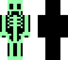 green skeleton | Minecraft Skin