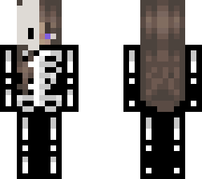 spooky season-cute skeleton girl | Minecraft Skin