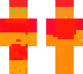 A Combination of Red and Orange | Minecraft Skin