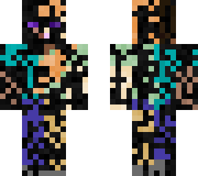 corrupted Steve and Alex | Minecraft Skin