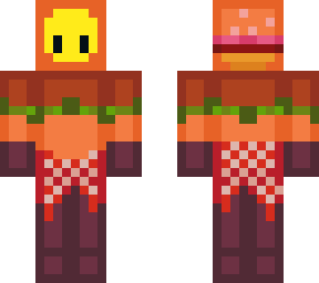 Fall Guys Burger | Minecraft Skin