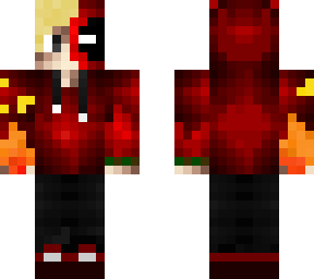 Fire DeadPool | Minecraft Skin