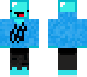 Skeppy with frozen fire hoodie | Minecraft Skin
