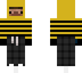 Yellow & Black Derp Stripes | Minecraft Skin