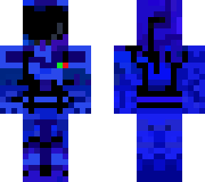 blue space man | Minecraft Skin