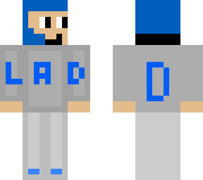 Dodgers Baseball Player | Minecraft Skin